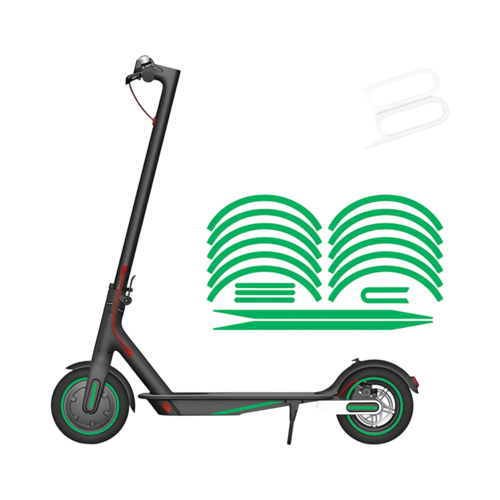 Scooter Reflective Sticker Kit, Waterproof Full Body Warning Decals ...