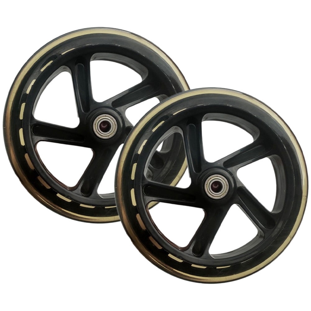 Scooter Replacement Wheels Black-Flashing Scooter Silent Wheel Roller ...