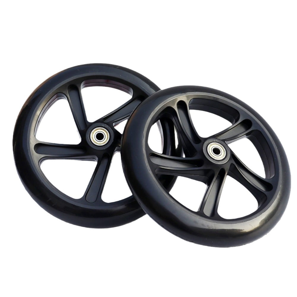 Scooter Replacement Wheels Black-Flashing Scooter Silent Wheel Roller ...