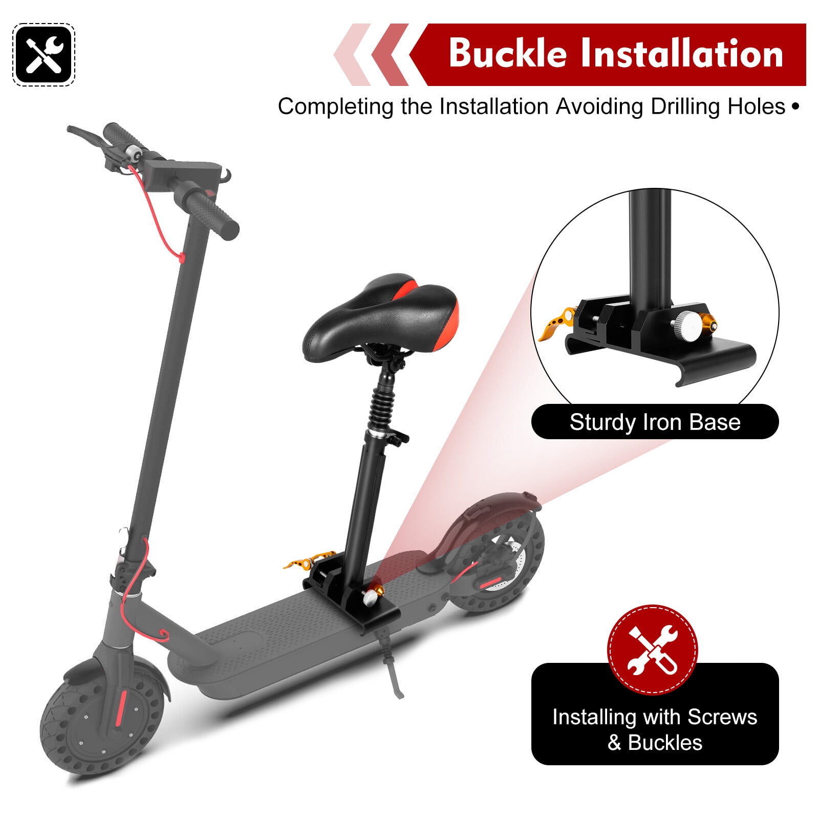Scooter Seat for Xiaomi M365 M365 Pro, Comfortable Saddle Electric ...