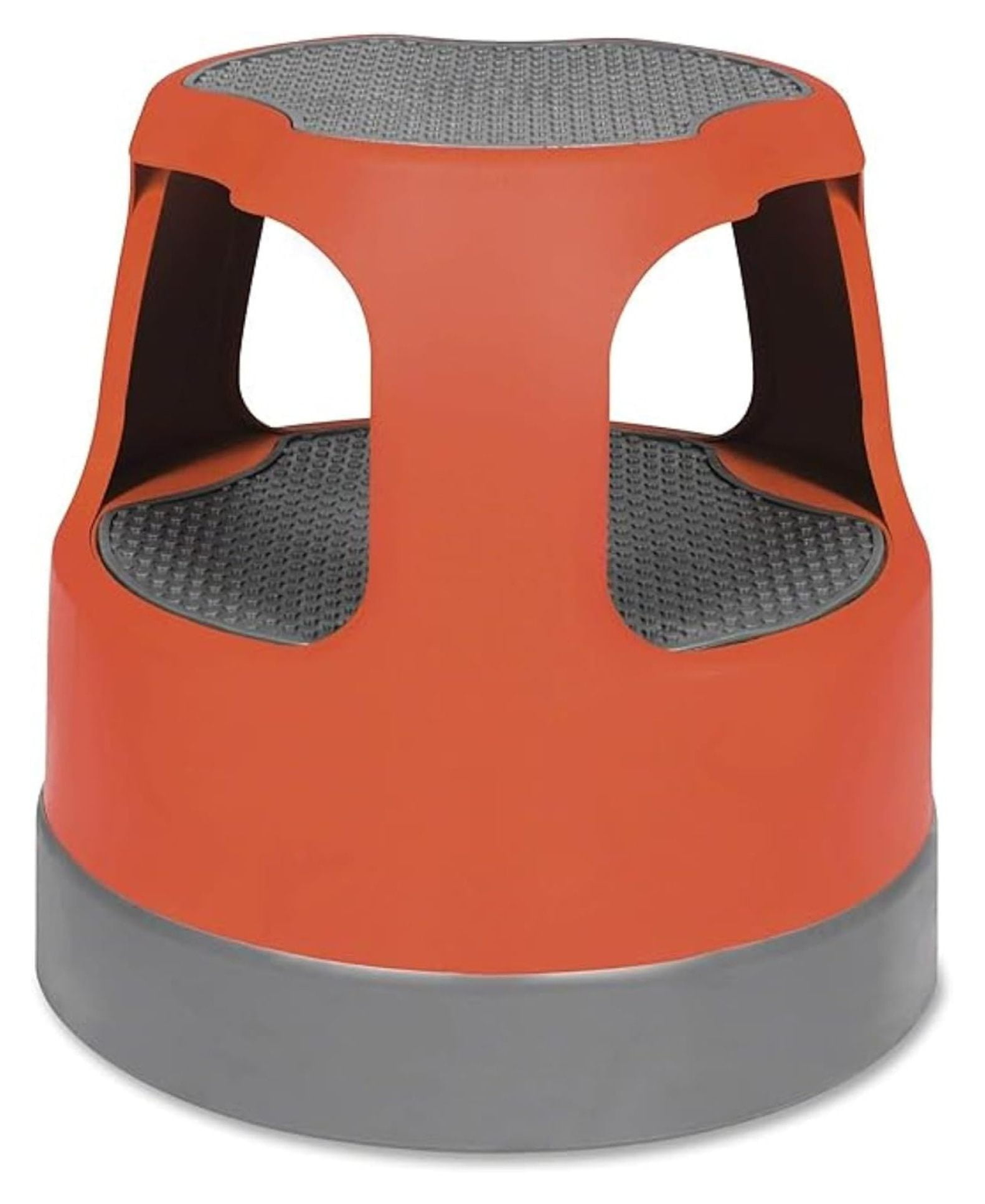 Scooter Stool, Round, 2-Step, 15", Step and Lock Wheels, 300 lb ...