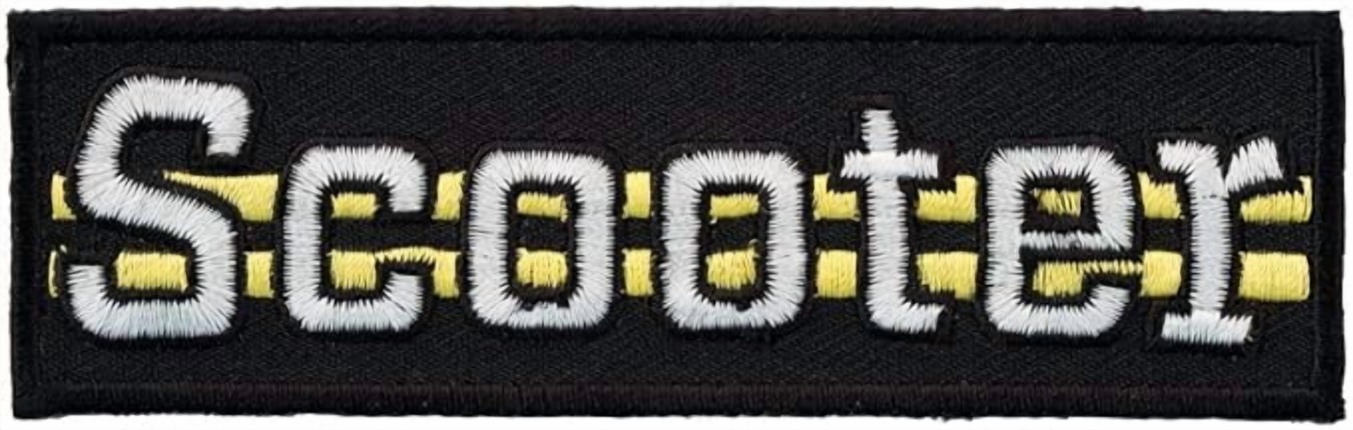 Scooter Yellow Stripes Patch, Motorcycle Sayings Patches - Walmart.com