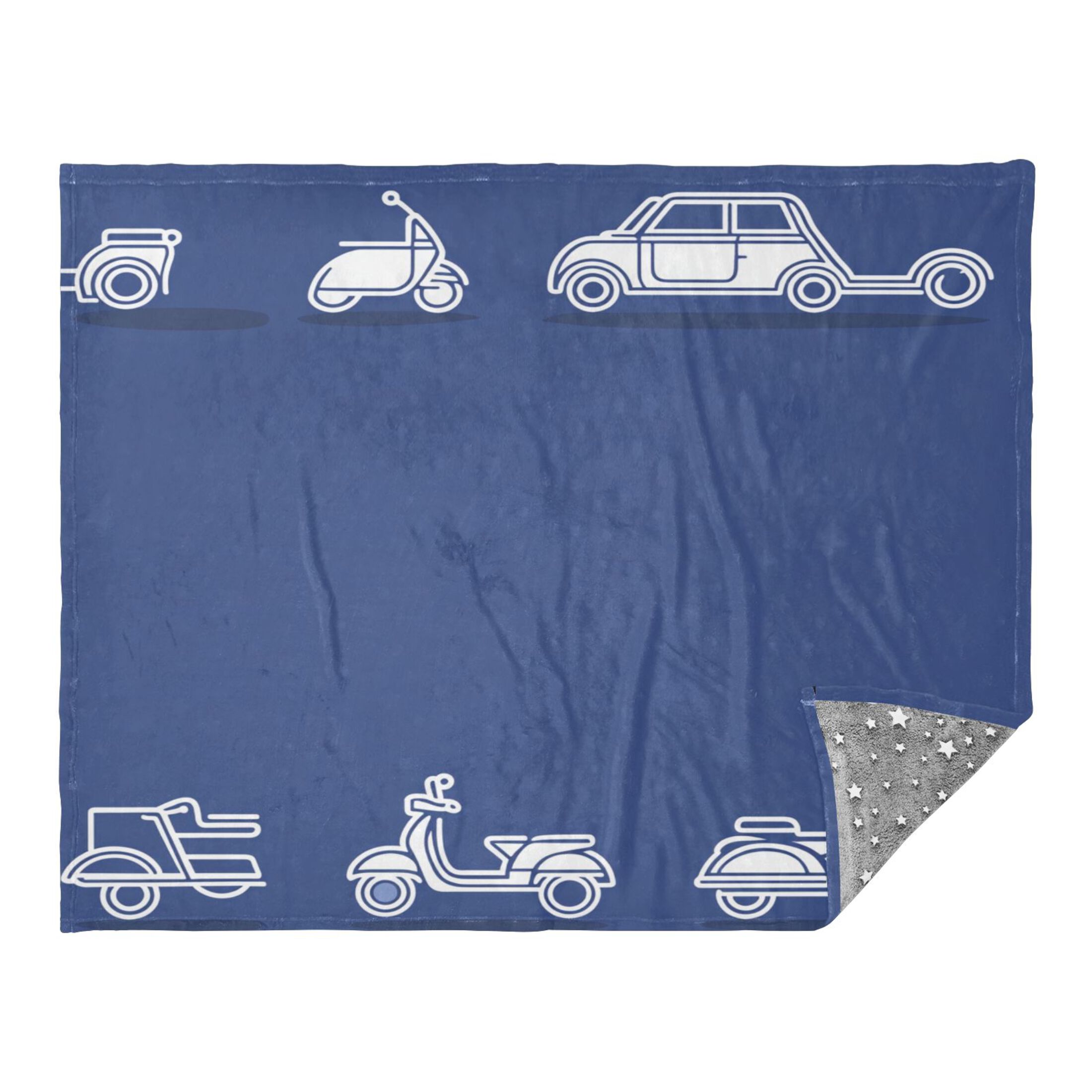Scooter and Car Designs Camping Blankets Bed Throws and Cozy Travel ...