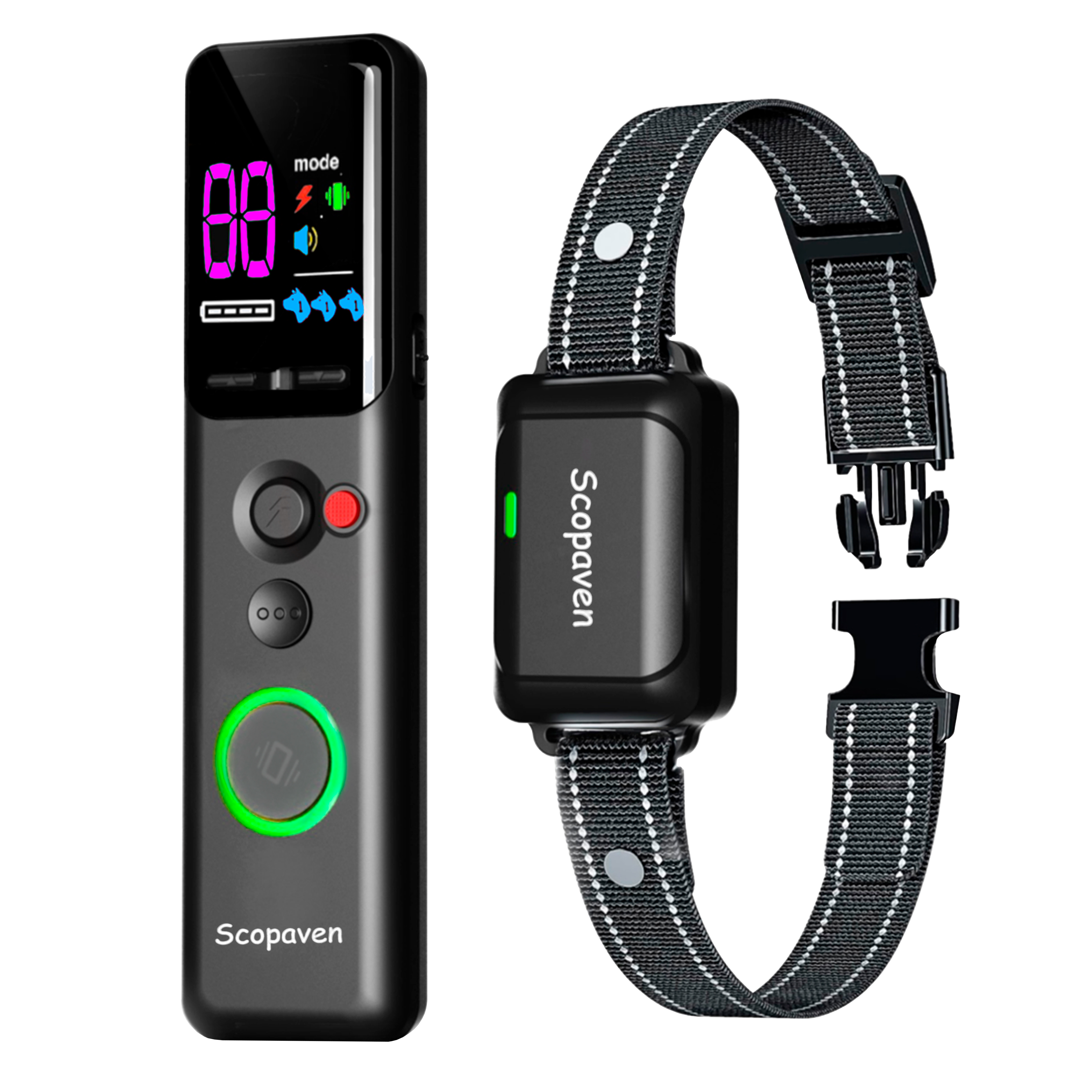 Scopaven Adjustable Shock Collar for Dogs, Training with Vibration ...