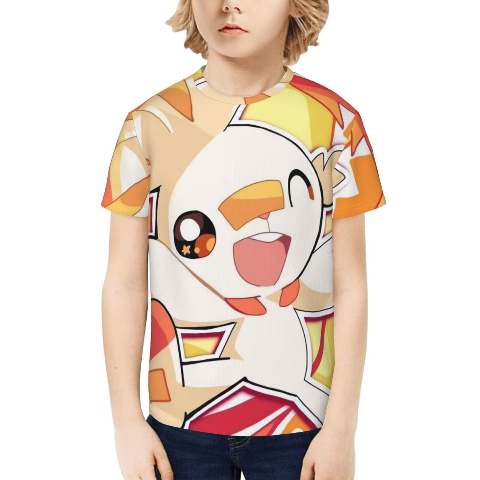 Scor-bunny Pok-emon Kids T-Shirt Crewneck Boys Shirts Fashion Short ...