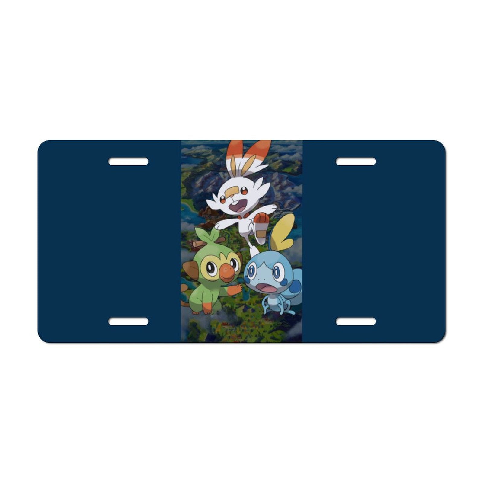 Scorbunny Car License Plate Cute Anime License Plate Covers Holder ...