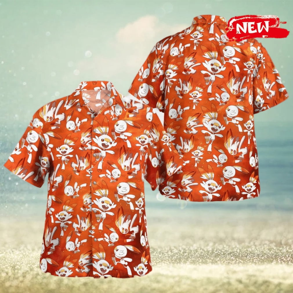 Scorbunny Pattern Ver 1 Design Hawaiian Shirt and Short - Walmart.com