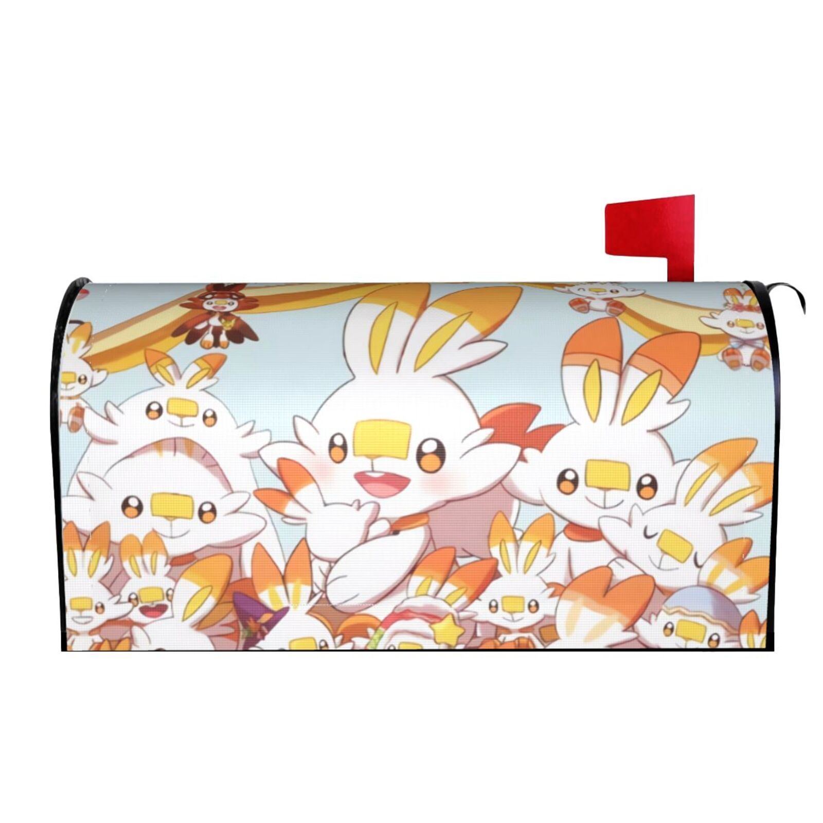 Scorbunny Pokemon Cartoon Character Mailbox Cover Magnetic Standard ...
