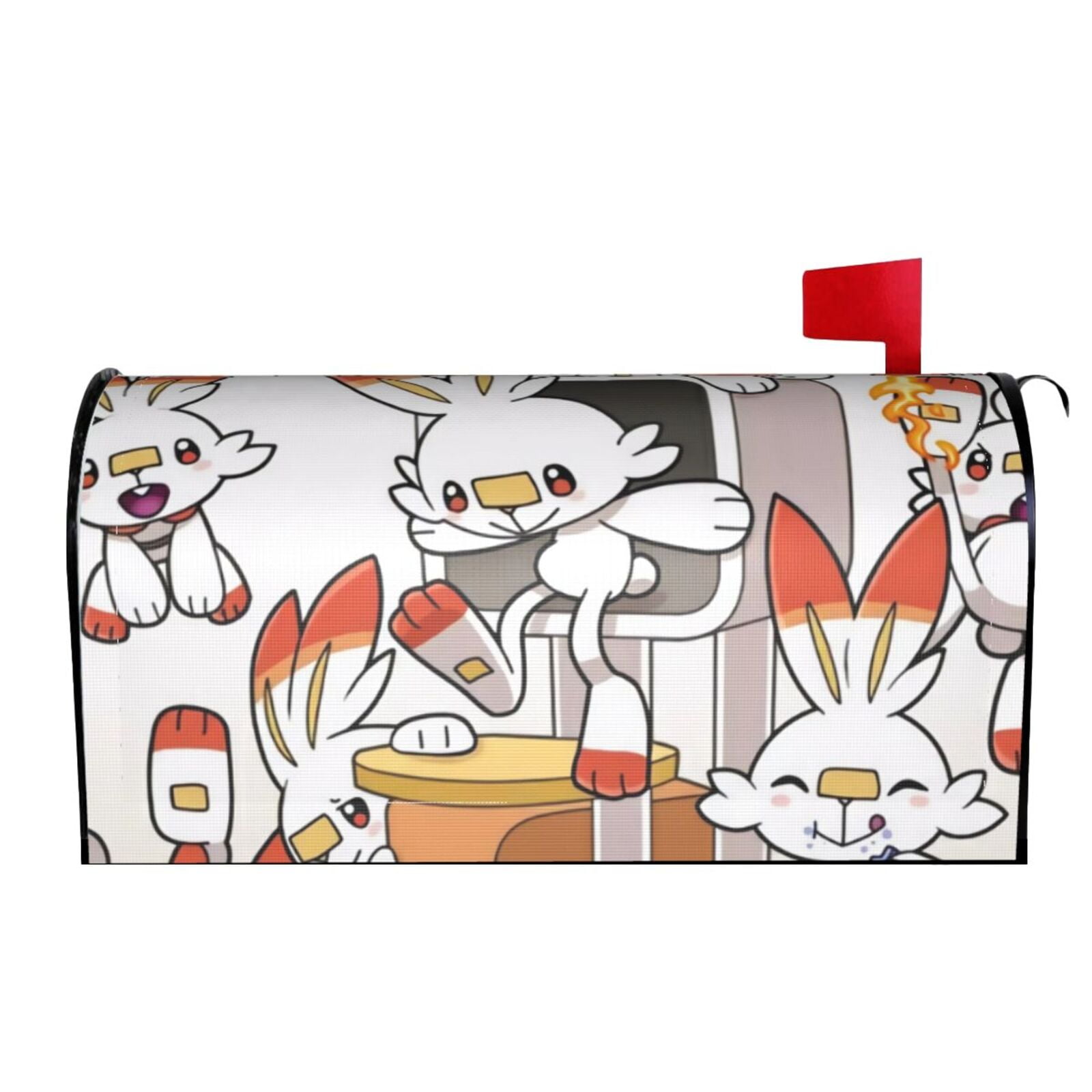 Scorbunny Pokemon Cartoon Character Mailbox Cover Magnetic Standard ...