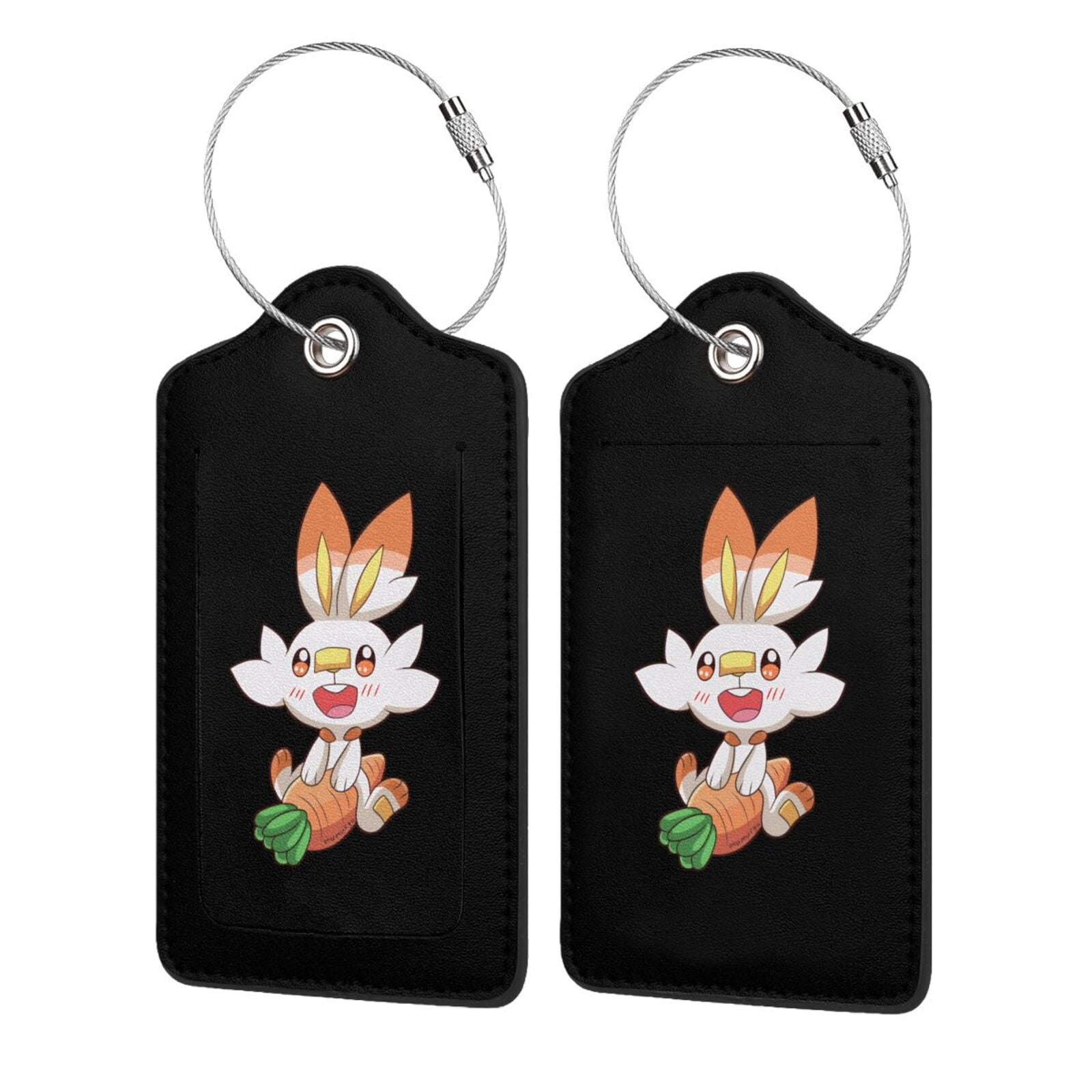 Scorbunny Pokemon Luggage Tags for Suitcases Travel ID Identification ...