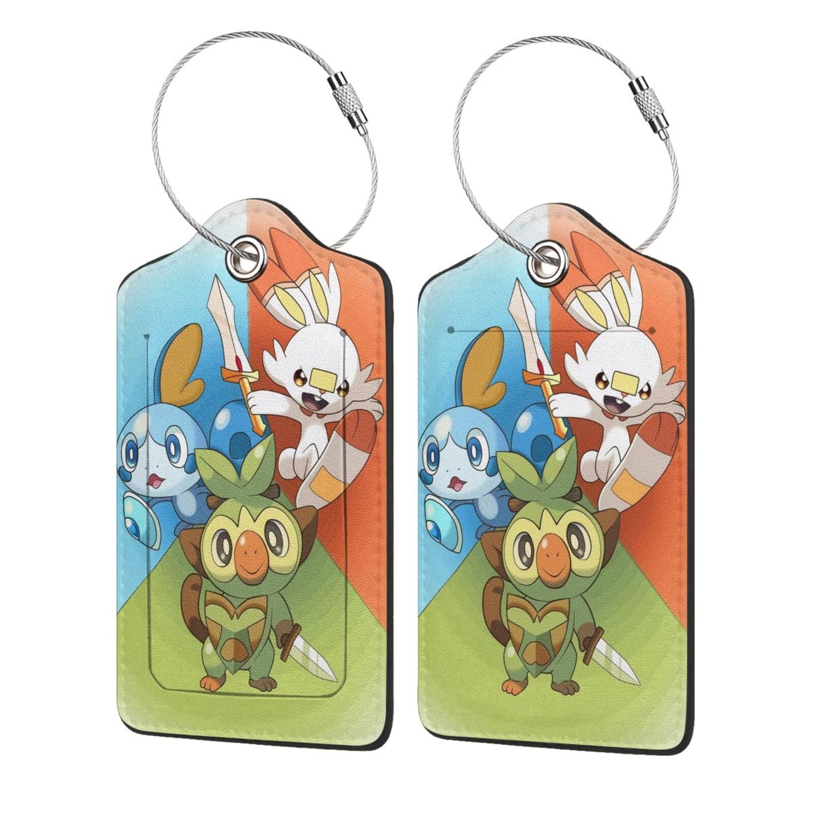 Scorbunny Pokemon Luggage Tags for Suitcases Travel ID Identification ...
