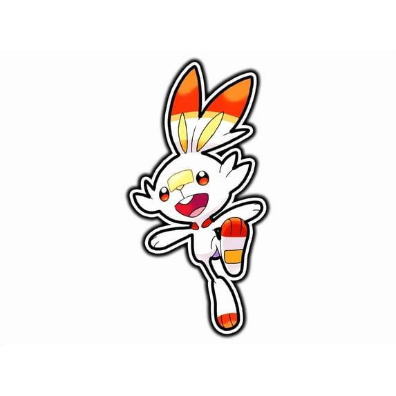 Scorbunny Waterproof Sticker Phone Decal Water Bottle Stickers Car ...
