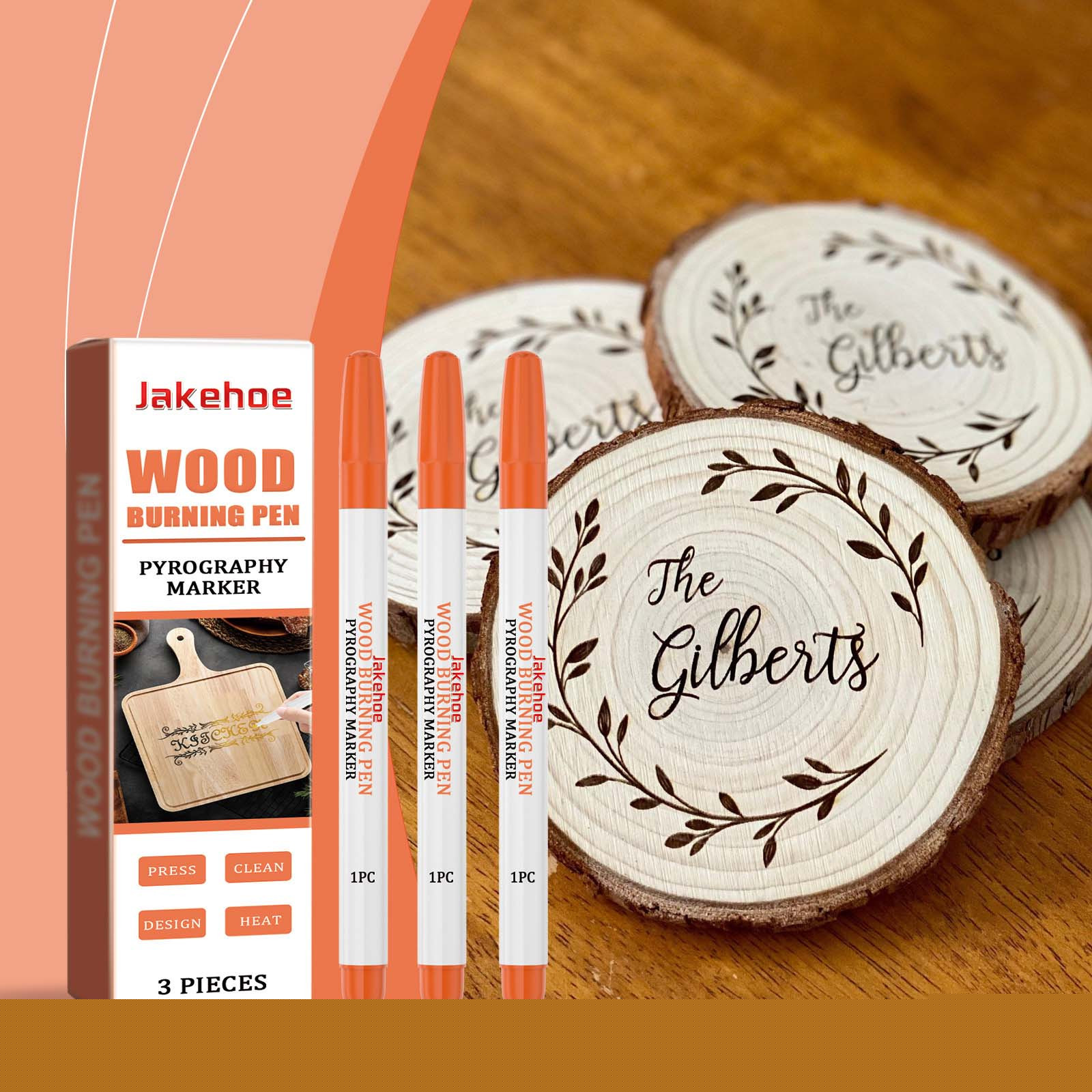 Scorch Art Pen, Wood Burning Effect Marker, 15ml Ink, High-Temp ...