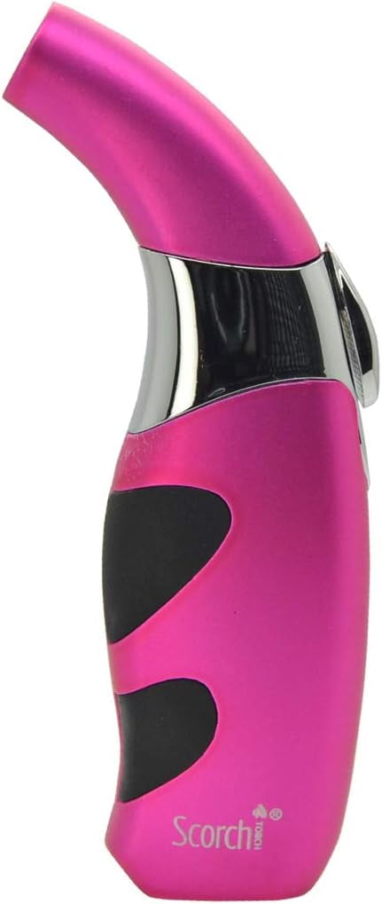Scorch Torch Butane Satin Finish Stainless Steel Curved Refillable ...