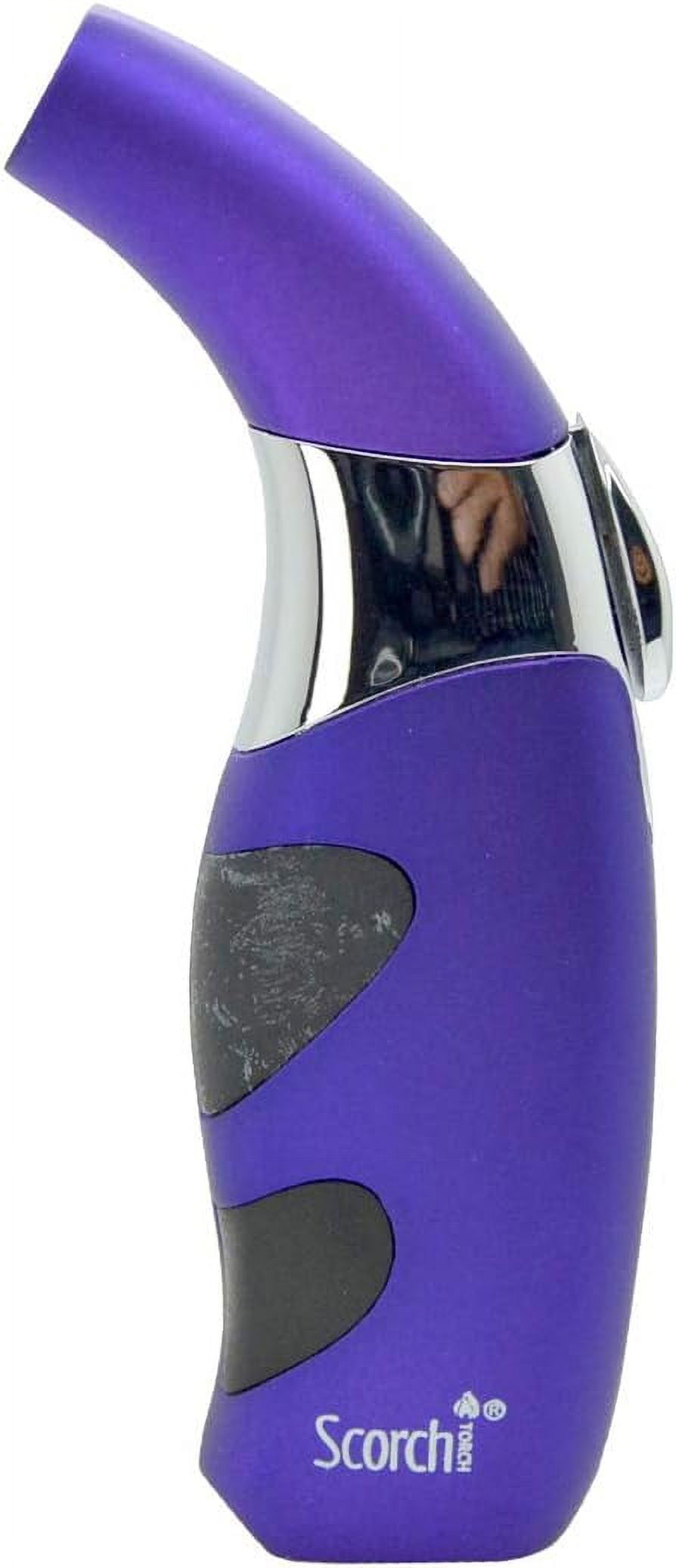 Scorch Torch Butane Satin Finish Stainless Steel Curved Refillable ...