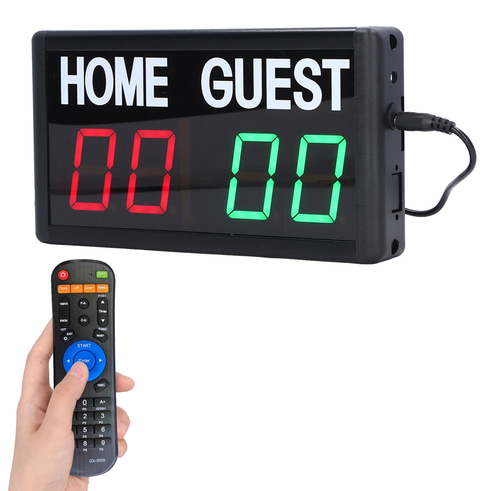Universal Digital Score Board, 2.4G Remote Control, 100-240V US Plug ...