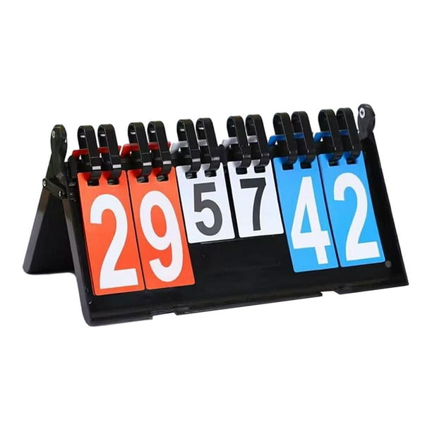 Score Keeper Flip Score Board Numbers Scoreboard Compact Score Counter ...
