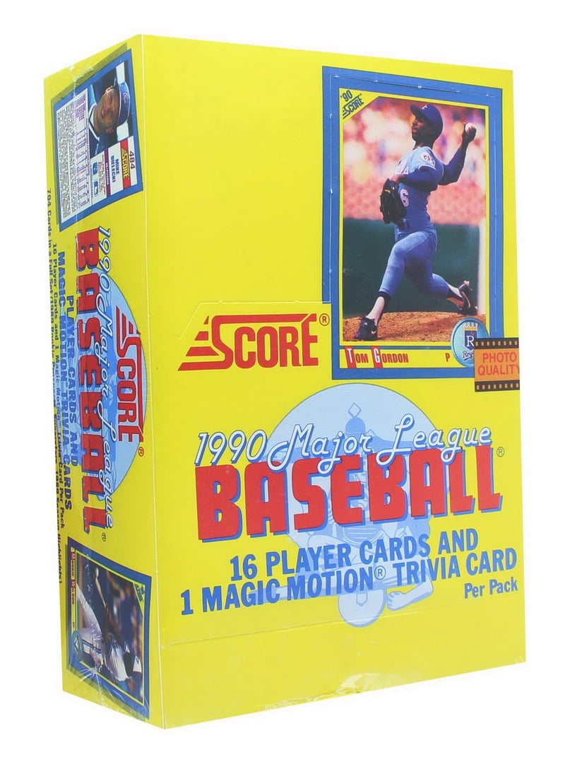 Score SCO-392004-C MLB 1990 Score Baseball Card Box | 36 Packs ...