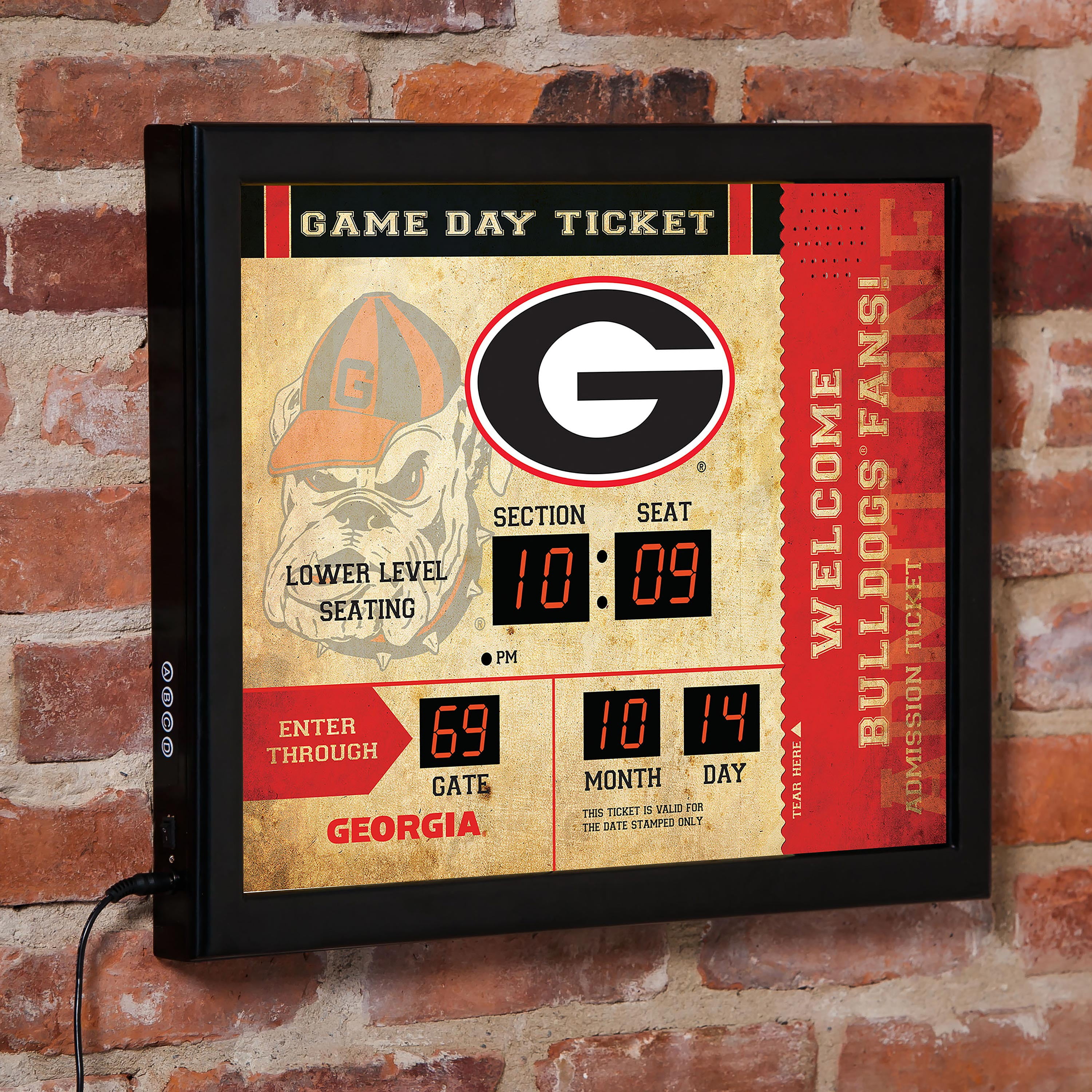 Scoreboard Wall Clock, Georgia - Walmart.com