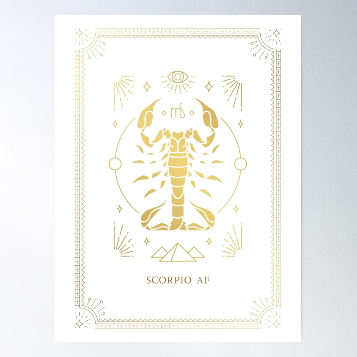 Scorpio Af Poster Wall Art, Modern Wall Decor For Living Room Bedroom ...