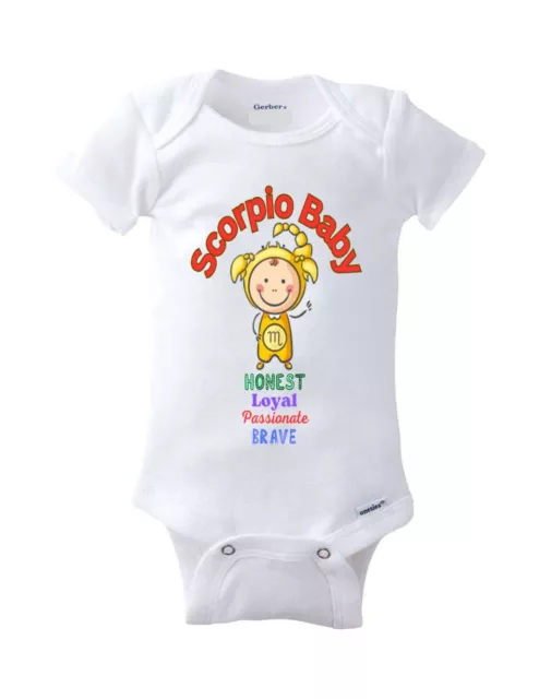 Scorpio Baby Adorable Zodiac Onesie Cute Baby Onesie, BABY BODYSUIT LAT ...