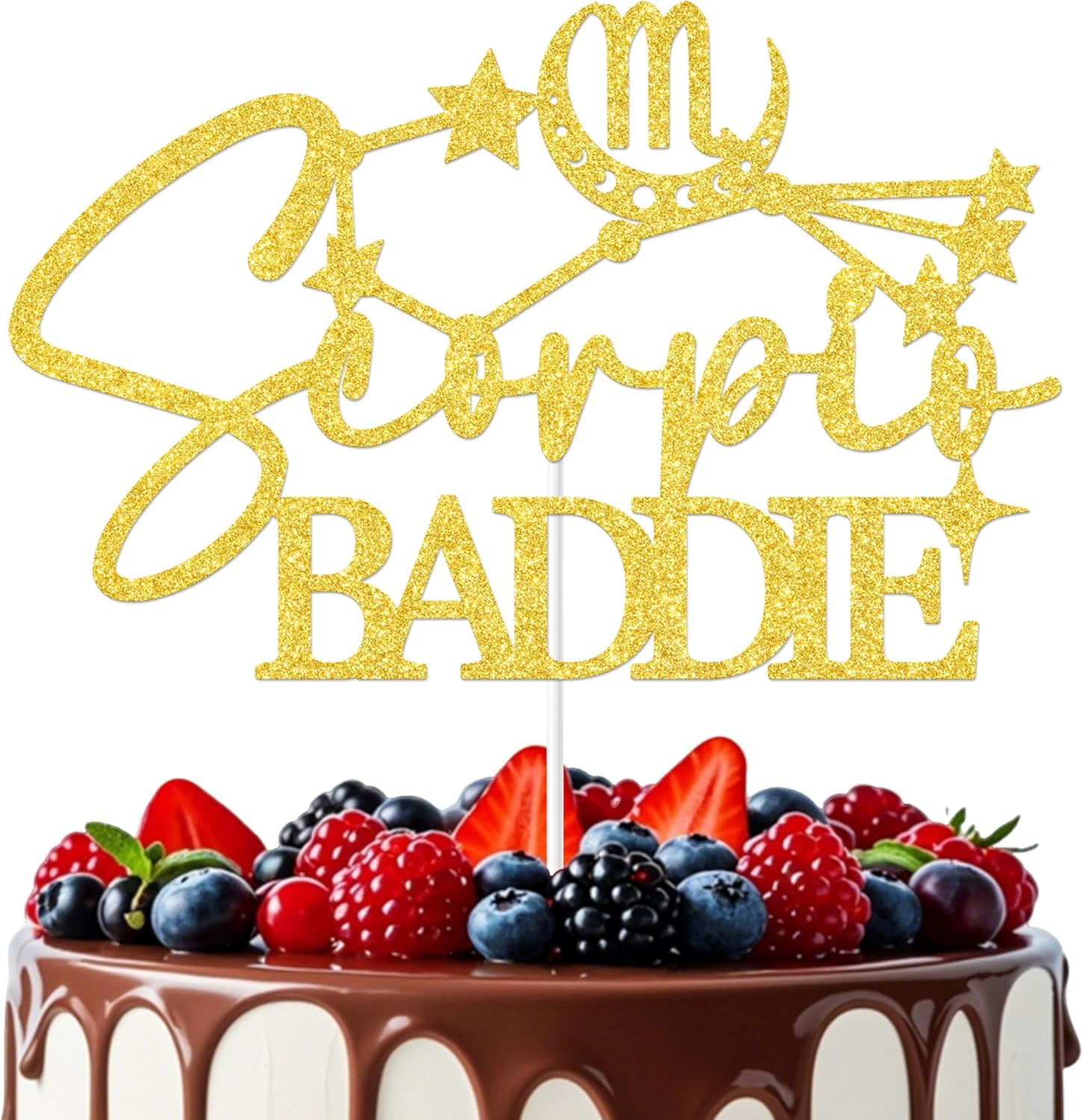 Scorpio Baddie Cake Topper - Scorpio Birthday Queen Cake Decorations ...