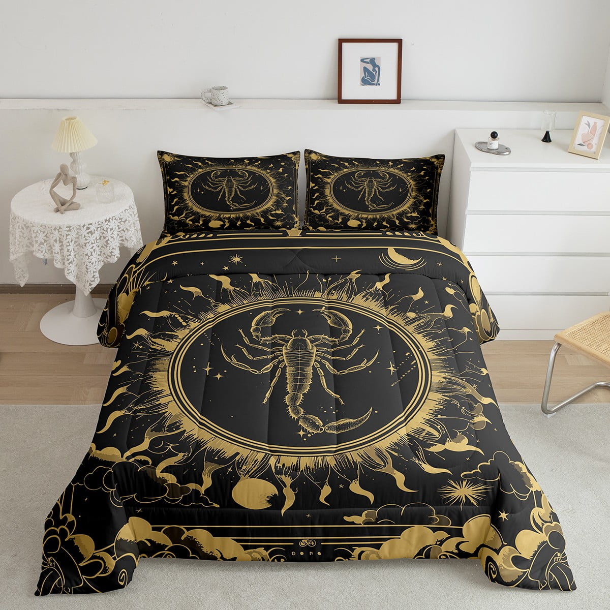 Scorpio Bedding Full Size 12 Horoscope Astrology Comforter Set ...
