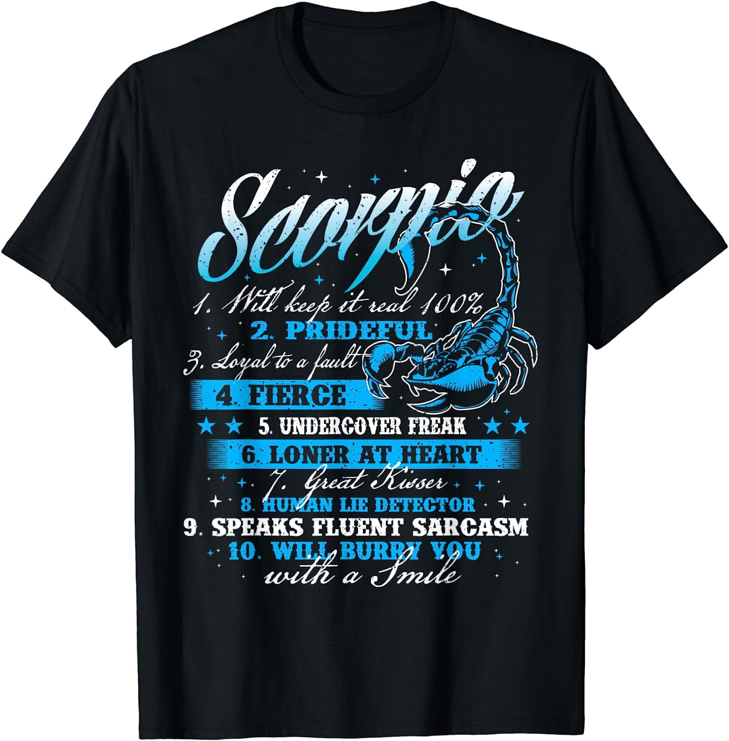 Scorpio Birthday Astrology Zodiac Sign Horoscope T-Shirt - Walmart.com