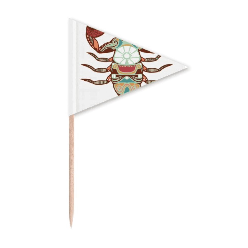 Scorpio Constellation Zodiac Symbol Toothpick Triangle Cupcake Toppers ...