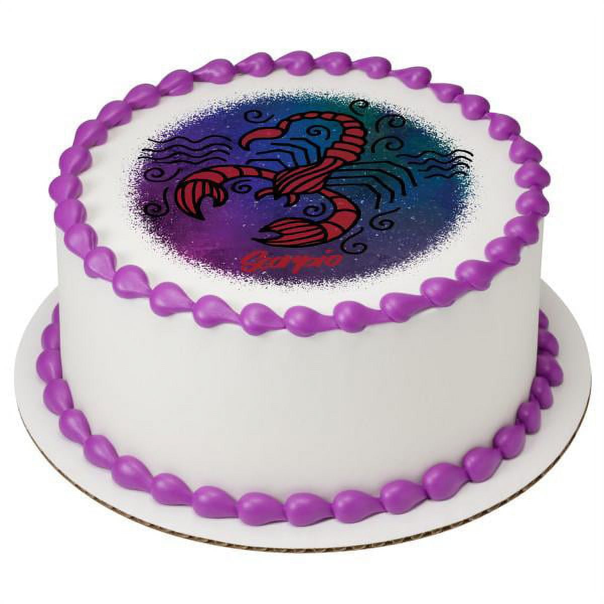 Scorpio Edible Cake Topper Image - Walmart.com