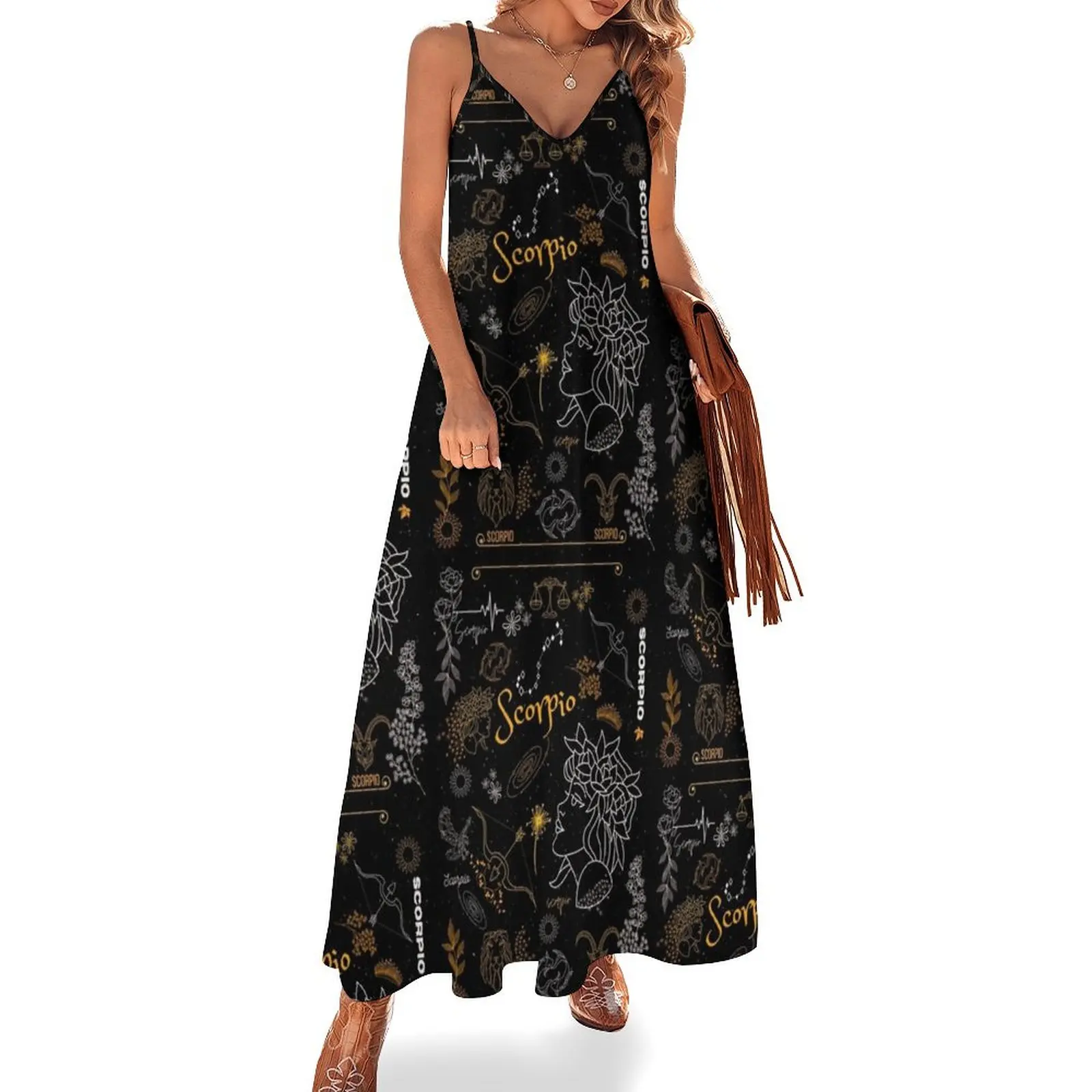 Scorpio Sign Zodiac Horoscope Design Sleeveless Dress cute dress dress ...