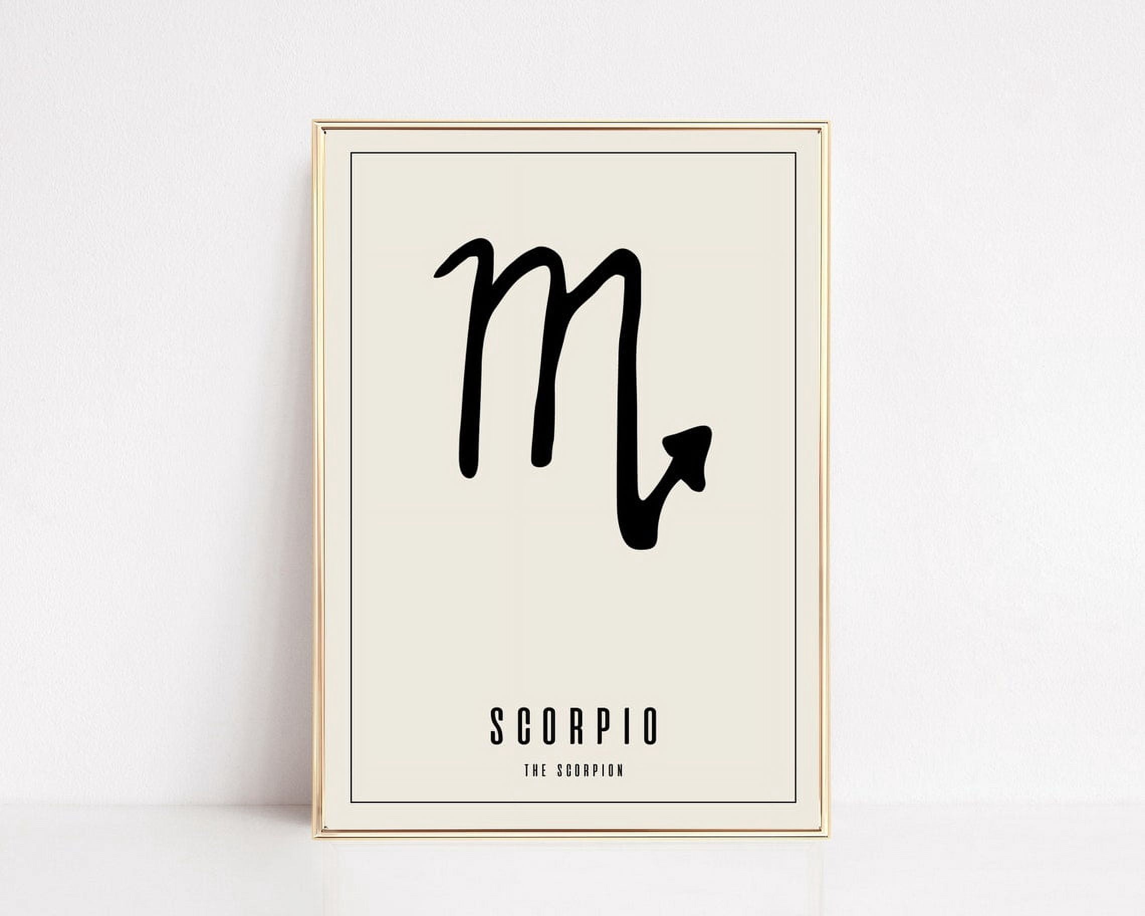 Scorpio Wall Art Scorpio Zodiac Print Astrology Gifts Scorpio Art ...