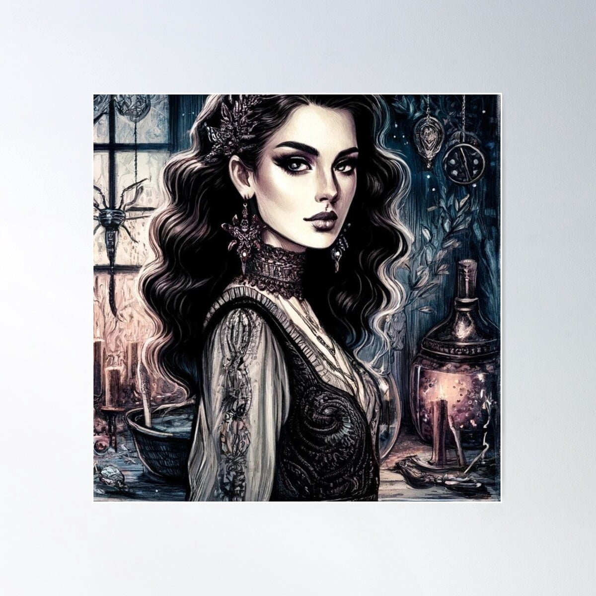 Scorpio Witch Poster Wall Art, Modern Wall Decor For Living Room ...