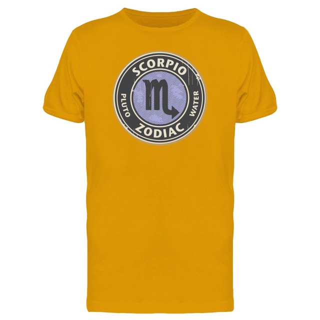 Scorpio Zodiac Symbol Tee Men's - Men T-Shirt, Medium - Walmart.com