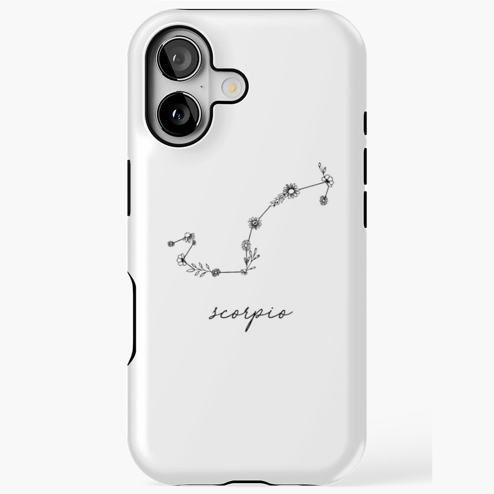 Scorpio Zodiac Wildflower Astrology Constellation Case with iPhone 11 ...