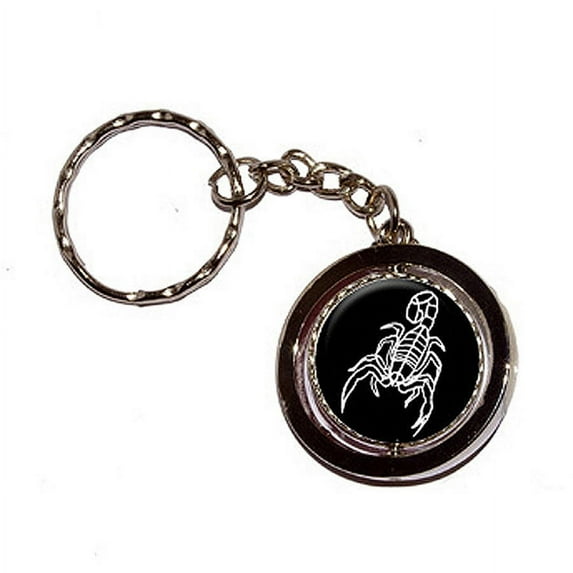 Scorpion Black Key Chain Keychain Ring - Walmart.com