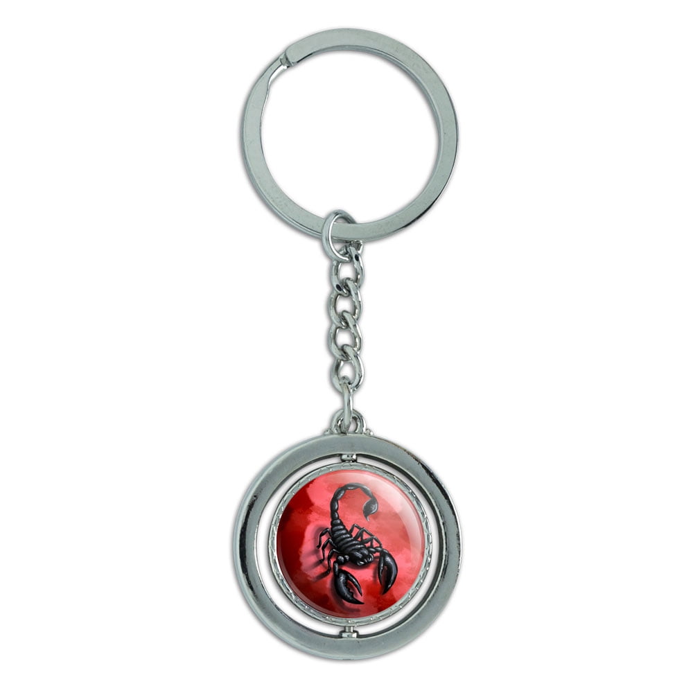 Scorpion Bug Insect Spinning Circle Metal Keychain - Walmart.com