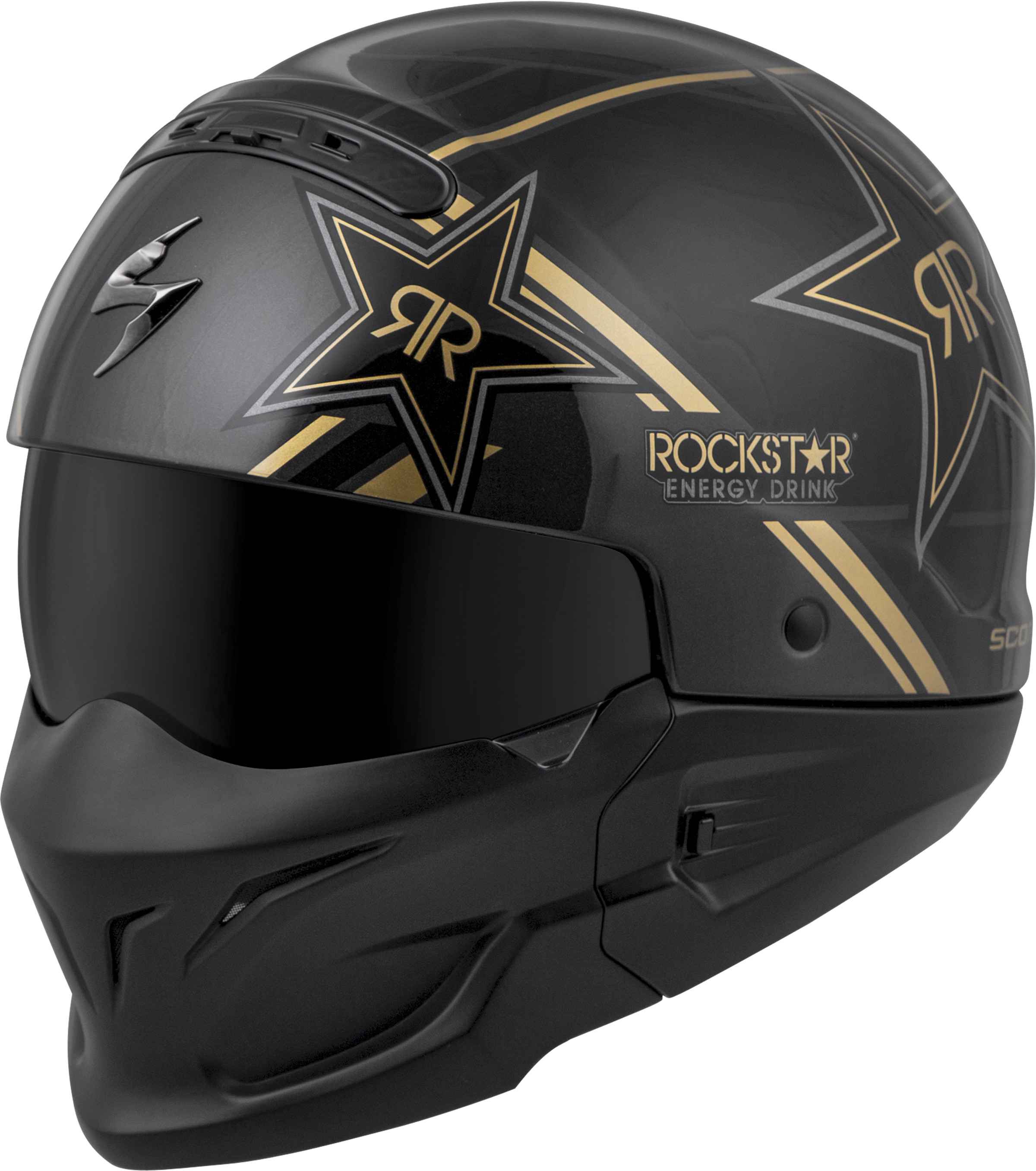 Scorpion Covert Rockstar Helmet - Black/Gold - LG - Walmart.com