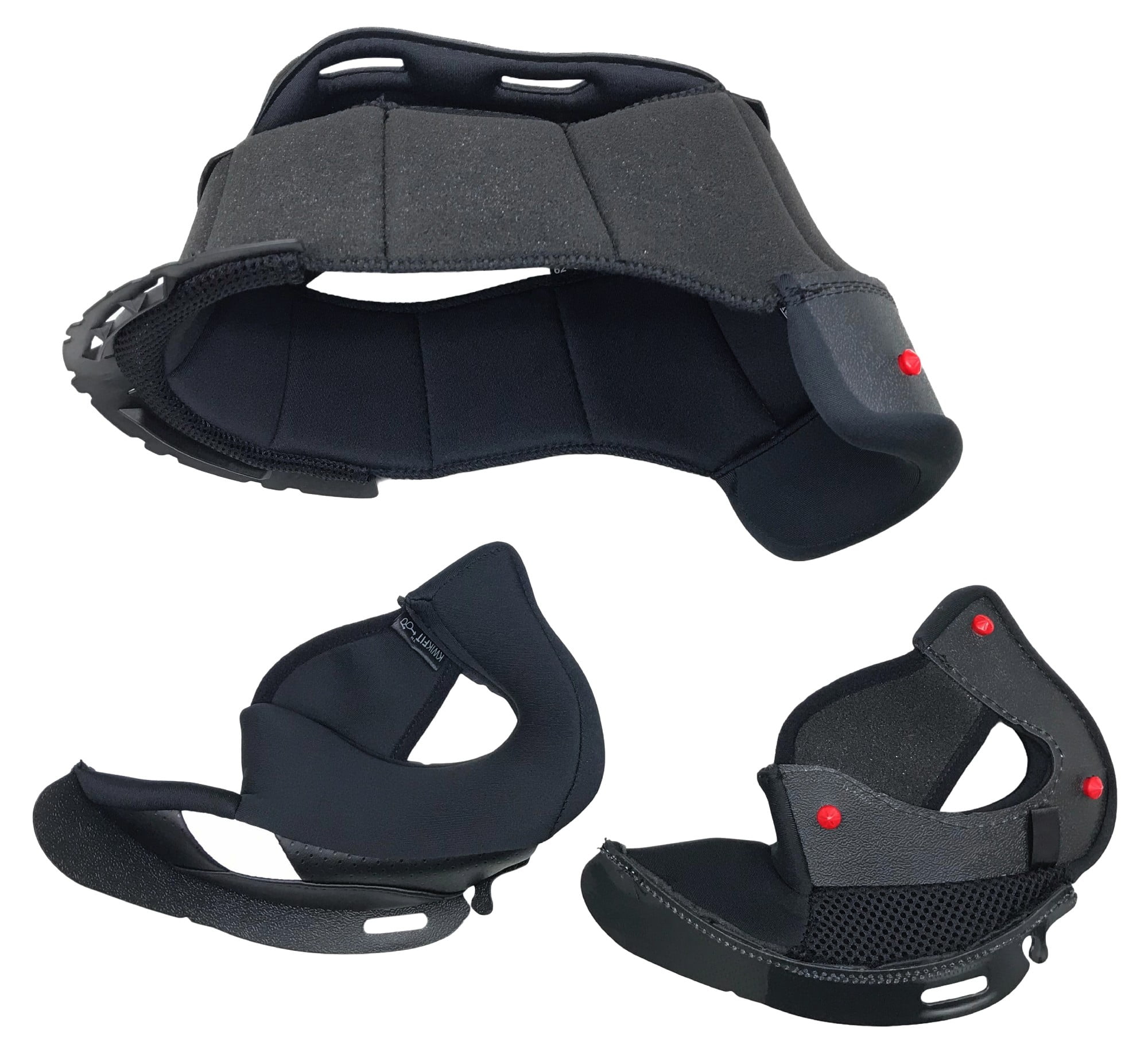 Scorpion Covert 2 KwikWick Inner Top Liner & Cheek Pad Kit Black LG ...