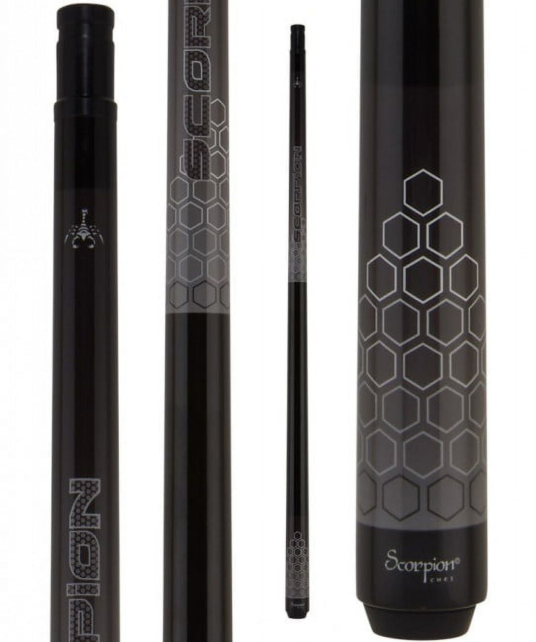 Scorpion HD-Tech SCO116 Pool Cue - Wooden Shaft - 18oz - Walmart.com