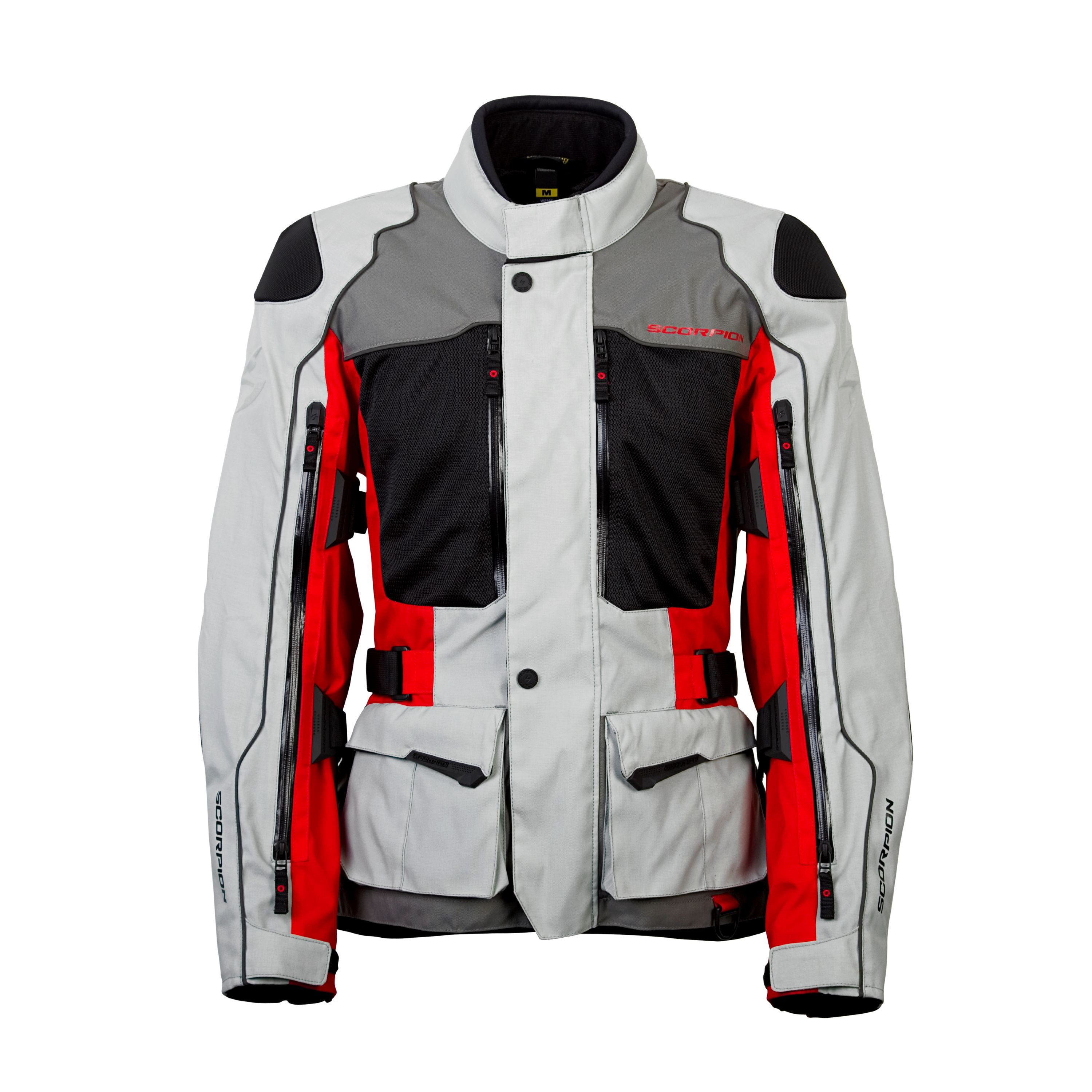 Scorpion Yosemite Mens Textile Motorcycle Jacket Red/Black/Cream SM ...
