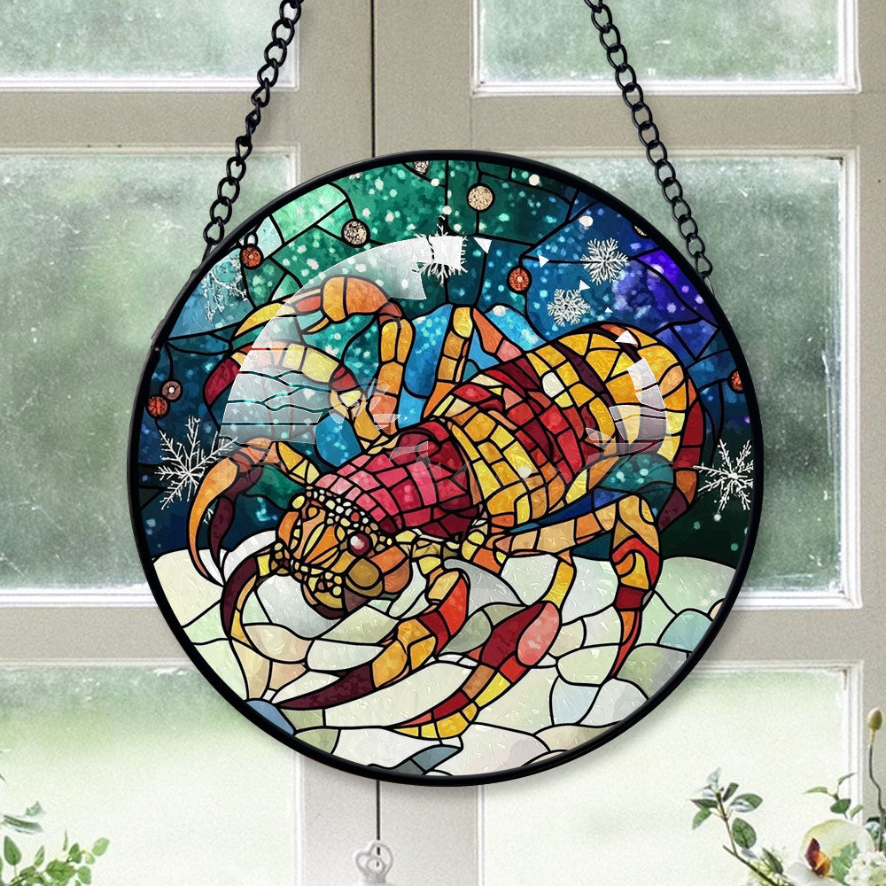 Scorpion Ornament Christmas 2025, Scorpion Stained Glass Window ...