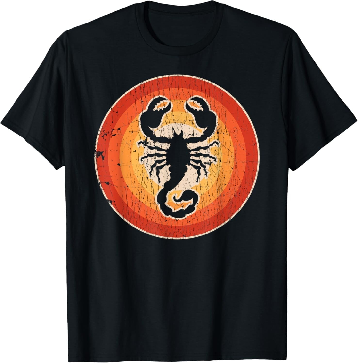 Scorpion Retro Vintage 70S Sunset Insect Zodiac T-Shirt All Size S-5Xl ...