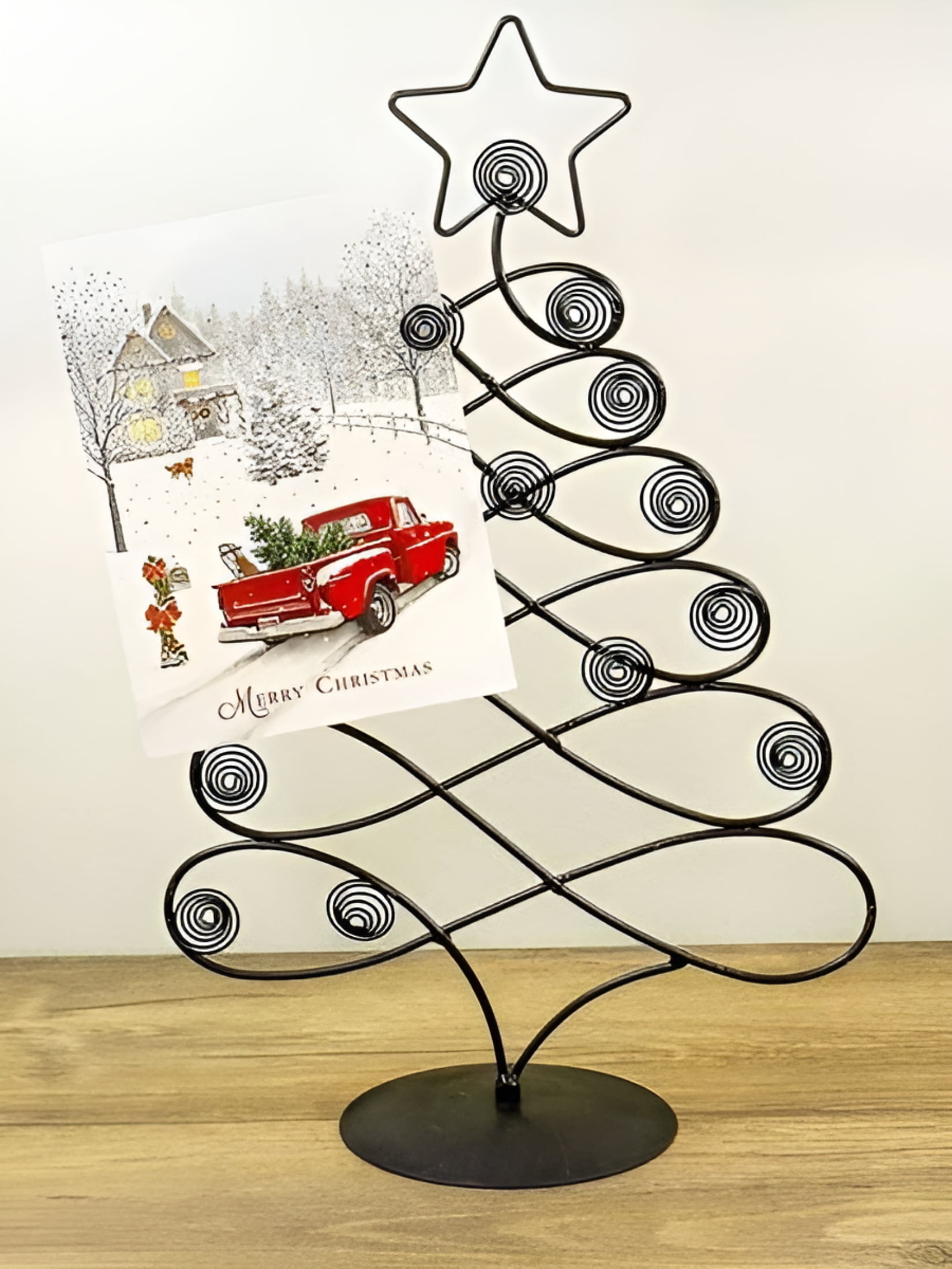 Scorpion Sales DELUXE Metal Tabletop Christmas Card Photo Holder Tree ...