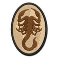 Scorpion Silhouette Applique Multi-Color Embroidered Iron-On Patch - 2. ...