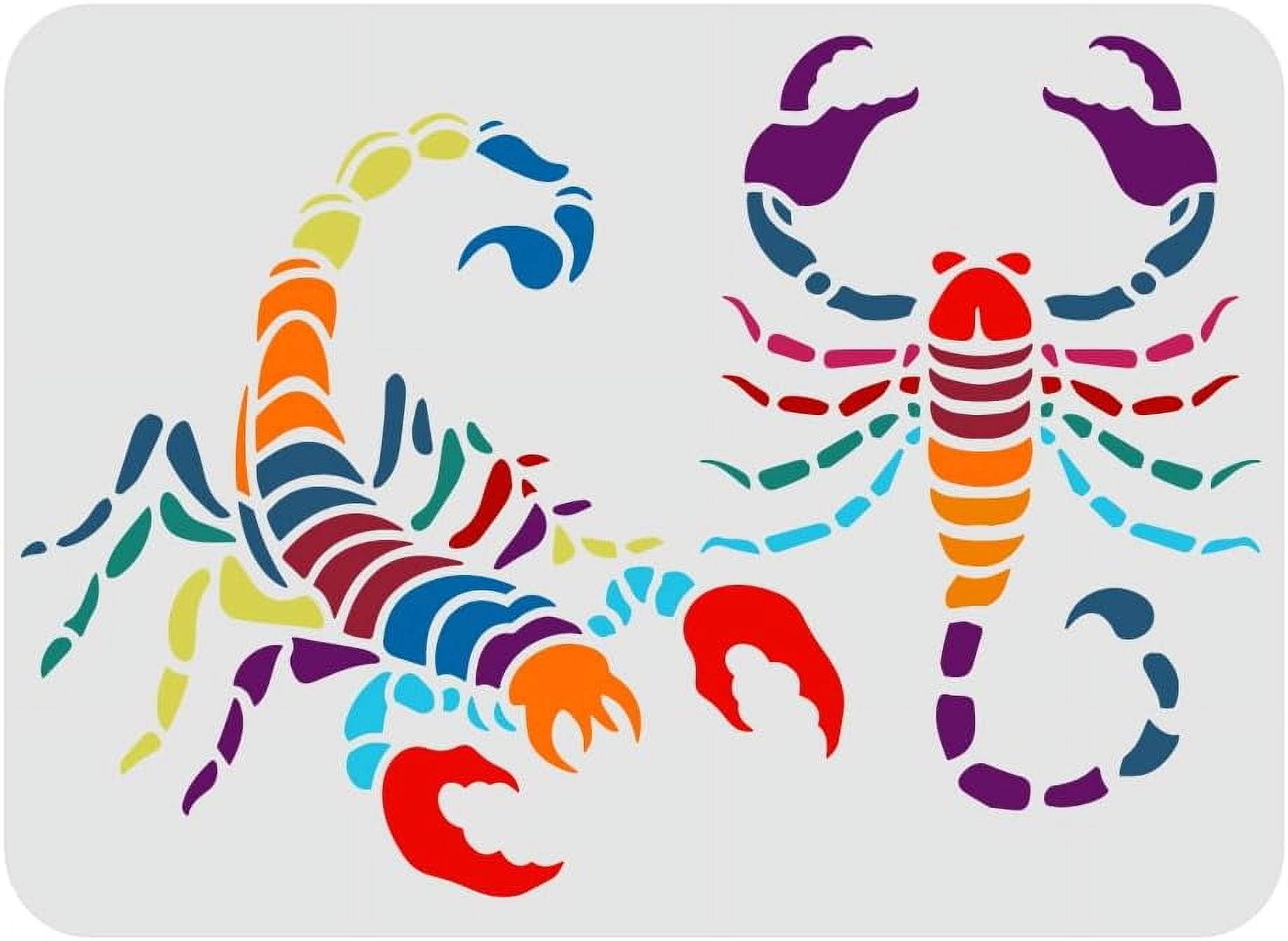 Scorpion Stencils Template 11.7x8.3 inchPlastic Drawing Painting ...