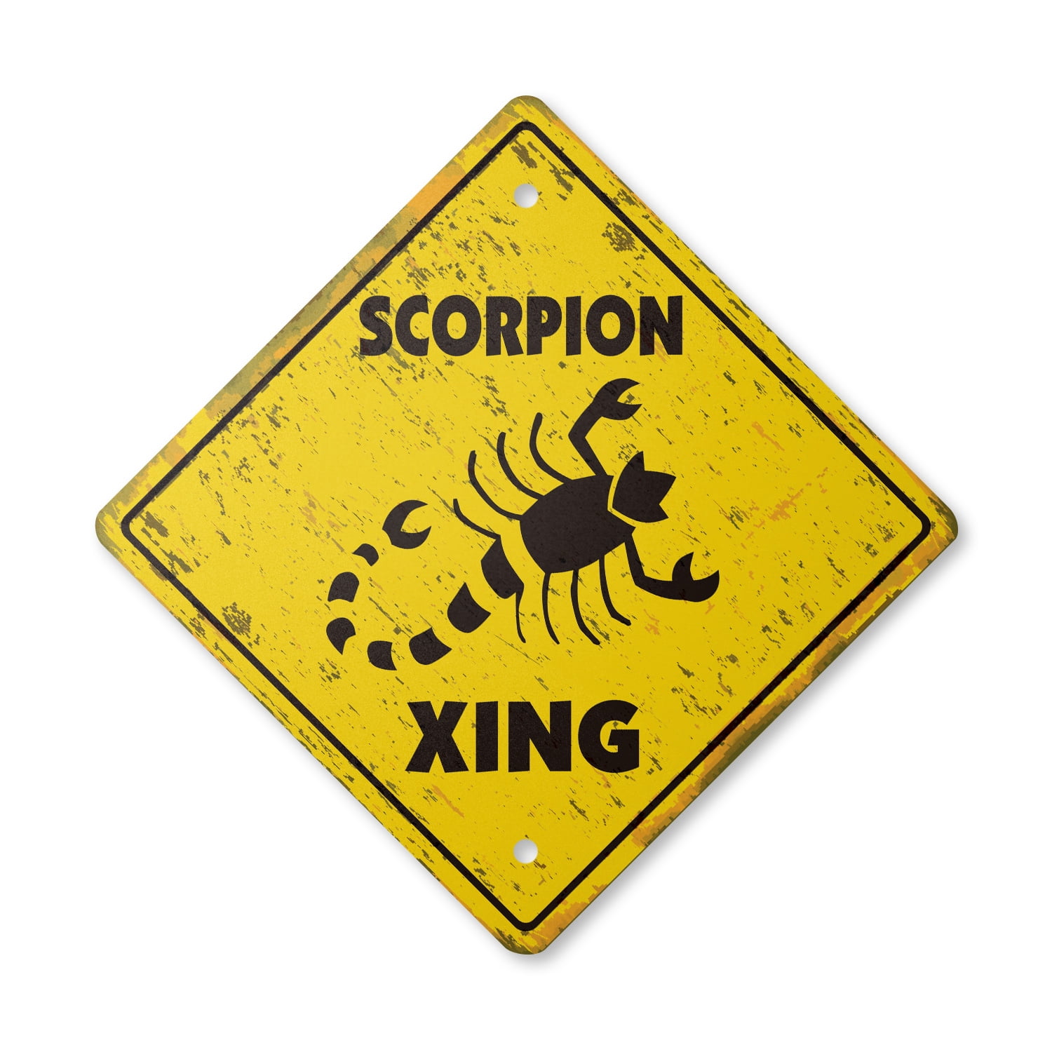 Scorpion Vintage Crossing Sign Zone Xing | Indoor/Outdoor Plastic | 12 ...