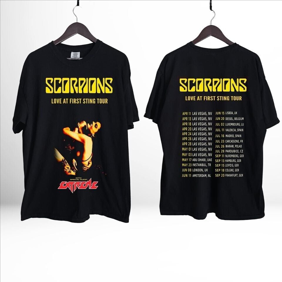 Scorpions 2024 Tour Shirt, Scorpions Band Tour Shirt 2024 S-4XL P932K ...