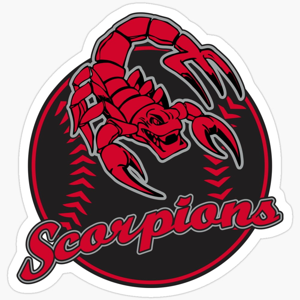 Scorpions Baseball Logo Sticker Phone Decal Water Bottle Stickers Car ...