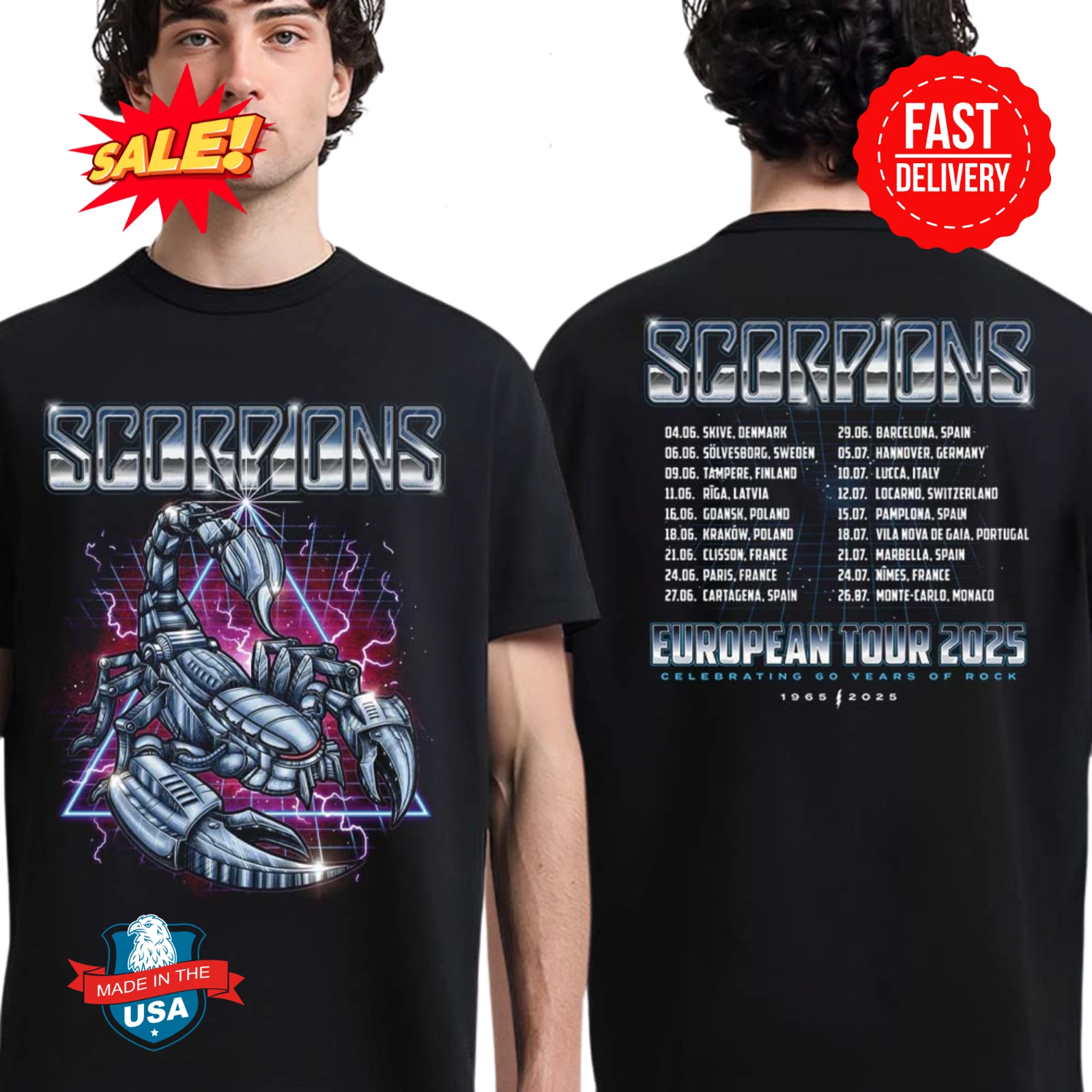 Scorpions European Tour 2025 Celebrate 60 Years Of Scorpions Robotic ...